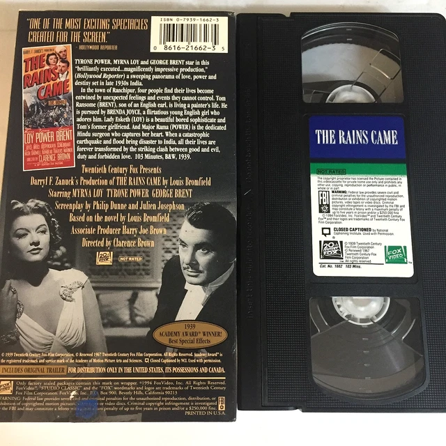 THE RAINS CAME VHS Tape Ships Same Day With Tracking £8.75 - PicClick UK