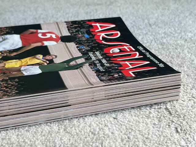 ARSENAL FC FULL Set 1980-1981 Home Game Programmes, League & Cup, all ...