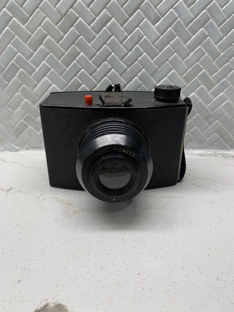 VINTAGE BLACK AGFA Ansco 1940's Box Camera PO 16 Pioneer - Untested See ...