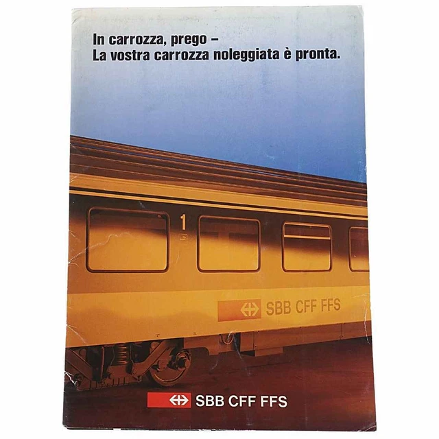 FERROVIE SVIZZERE FFS brochure La Vostra Carrozza noleggiata è pronta ...