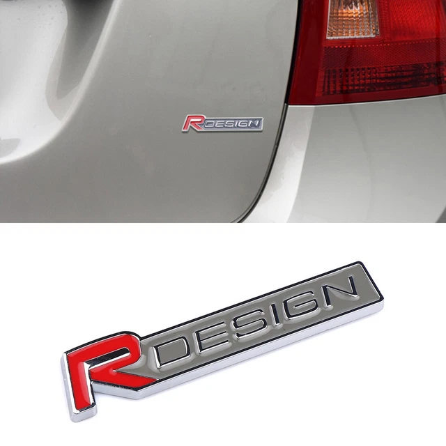 R DESIGN CAR 3D Logo Sticker Emblem Badge Decal For Volvo V50 XC90 S60 ...