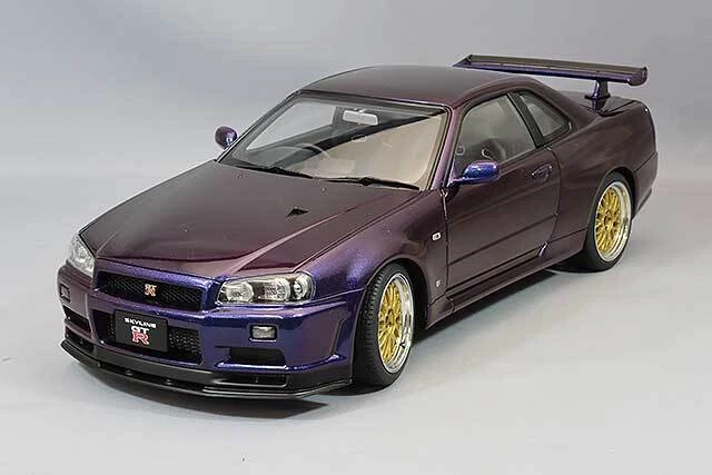 AUTOART 77403 1/18 NISSAN SKYLINE GT-R R34 V-Spec II W/ Bbs Lm Ruote Vettura EUR 507,62 ...
