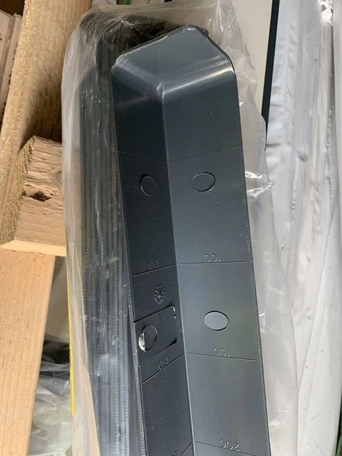 10 FASCIA CORNER, External Corner, joint 300mm UPVC Plastic grey 7016 £ ...