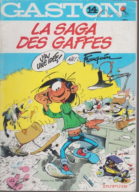 GASTON - LA saga des gaffes - album pubicitaire Total 1988 EUR 3,00 ...