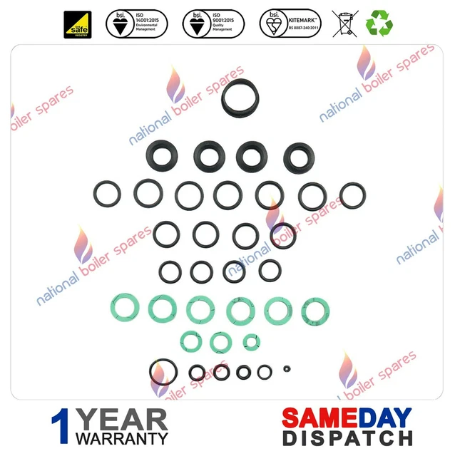 ALPHA INTEC 24X & 28X Boiler Hydraulic Circuit Washer O'Ring Seal Kit 3 ...