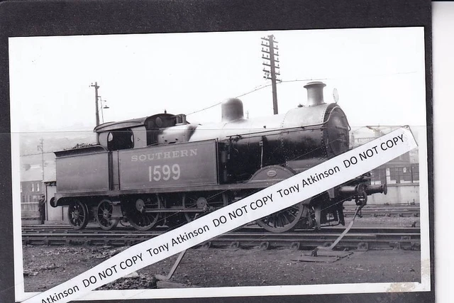 SOUTHERN RAILWAY - J Class 0-6-4T No. 1599 @ Dover - Vintage Image ...