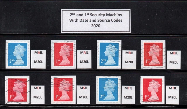 2020 SECURITY MACHINS with Source/Date Codes M20L - Fine Used £5.42 ...