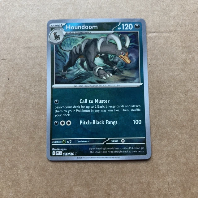 POKÉMON TCG PRISMATIC Evolutions - Houndoom 063/131 Pokeball Reverse Holo £7.00 - PicClick UK