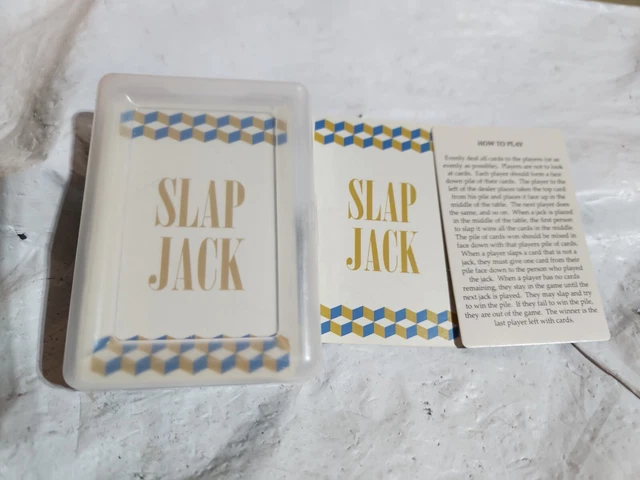 VINTAGE SLAP JACK Card Game Complete Deck With Plastic Case and Rules ...