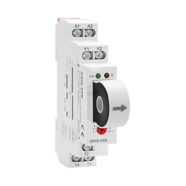 MOTOR CURRENT MONITORING Relay AC DC 24V 240V with Easy DIN Rail ...