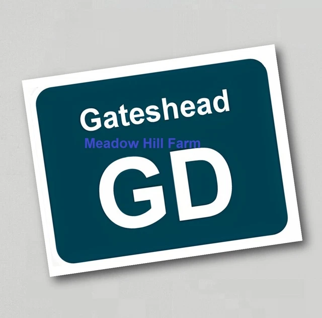 FRIDGE MAGNET GATESHEAD BR TOPS Depot Codes - British Rail £3.50 ...
