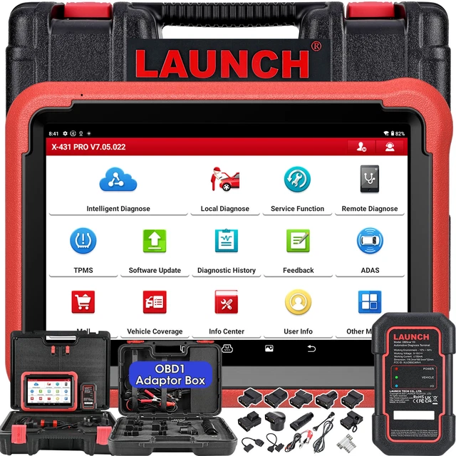 LAUNCH X431 PROS V+ V5.0 Elite Valise Diagnostic Auto Programma Clé Codage ECU EUR 763,59 ...