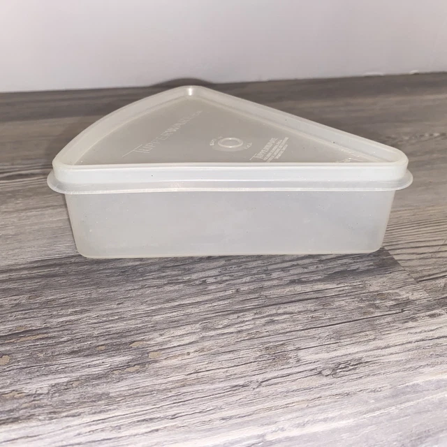 VINTAGE TUPPERWARE PIE Slice Keeper Triangle Wedge Sheer Container 269 ...