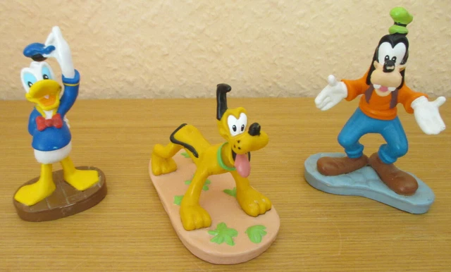 DISNEY STORE UK 3 Sammelfiguren: DONALD DUCK 707, PLUTO 637 und GOOFY ...