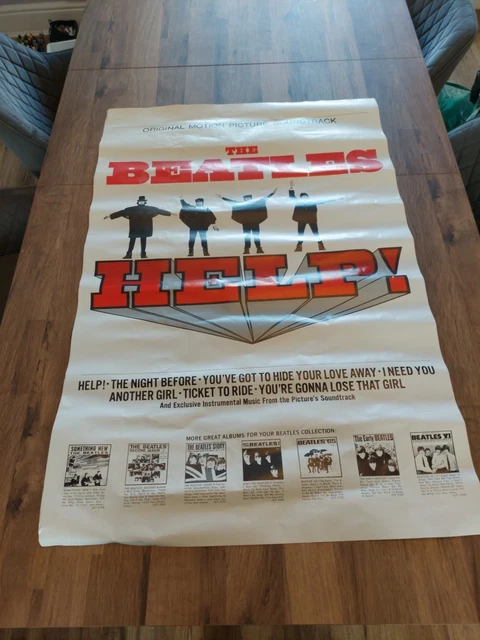 THE BEATLES HELP Large Poster Vintage 1970s 1980s 98 X 68cm £21.51 ...