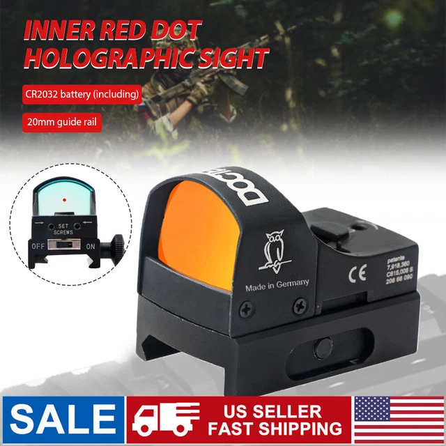 ADJUSTABLE MINI RMR Red Dot Sight Scope W/ 20mm Weaver Mount For Glock ...