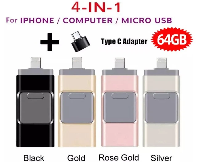 OTG 4 IN 1 64GB Phoxfer Backup Foto-Stick USB Speicher Handy Flash ...