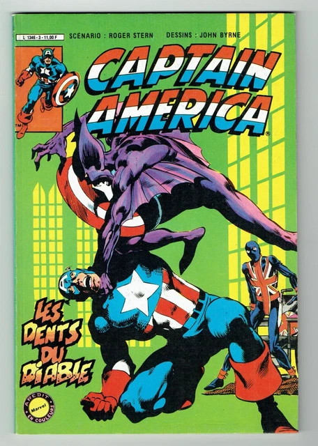 CAPTAIN AMERICA N° 3 - Les dents du diable Aredit - Marvel - Couleurs ...