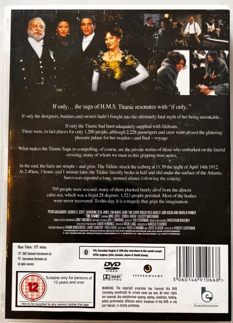 THE TITANIC - Dvd - Catherine Zeta-Jones, George Scott & Peter ...