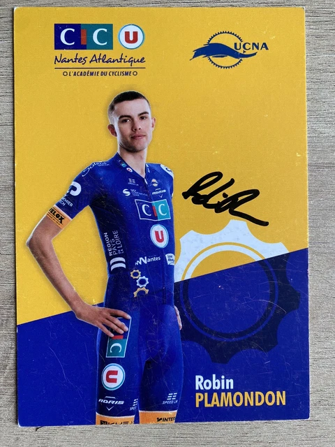 CARTE DEDICACE ROBIN Plamandon Nantes Cic Team 2023 Cycling Cyclisme ...