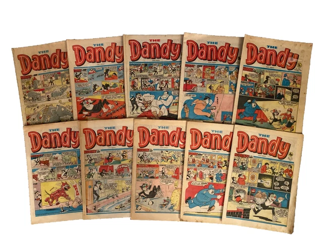 THE DANDY COMIC X 10 Issues From 1977 Vintage UK Comics Job Lot £7.99 - PicClick UK