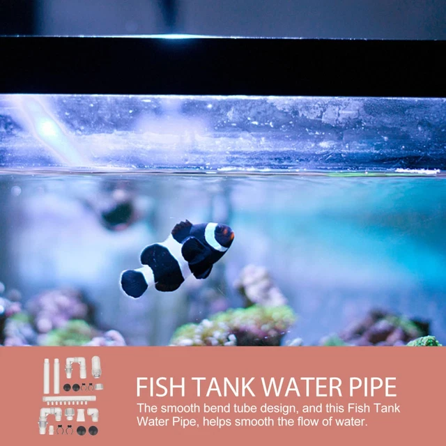 AQUARIUM FILTER EXTENSION Tube Intake Connector Outflow Inflow Fish ...