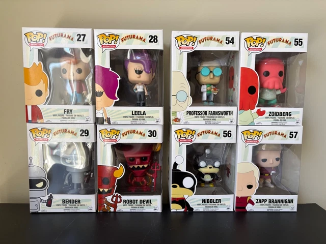 FUTURAMA FUNKO POP! Vinyl Animation Full Set £338.22 - PicClick UK