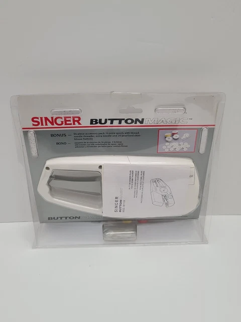 SINGER B110X-CS BUTTON Magic Handheld Portable Sewing Machine Travel ...