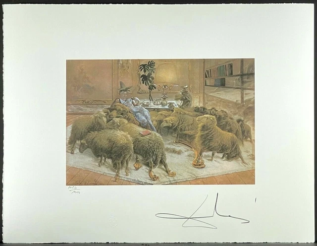 SALVADOR DALI * The Sheep after... * 50 x 60 cm * signed lithograph ...