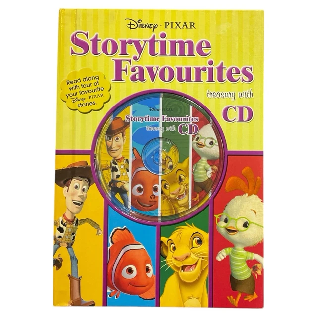 DISNEY PIXAR STORYTIME Favourites Read Along Book CD Toy Story Nemo ...