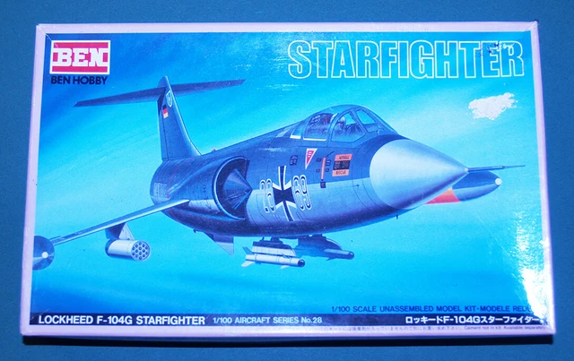 RARO MODELLO DI caccia in scala 1/100 LOCKHEED F-104G STARFIGHTER (Ben ...