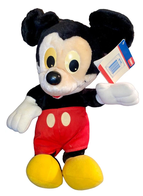 DISNEY’S MICKEY MOUSE 1980’s Plush Toy by Playskool 13” Rare NWT £32.95 ...