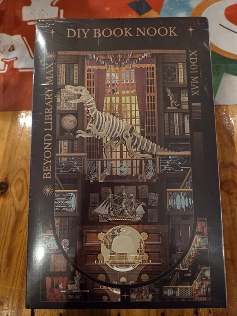 BEYOND LIBRARY MAX Book Nook Kit DIY Miniature Dollhouse Booknook £26. ...