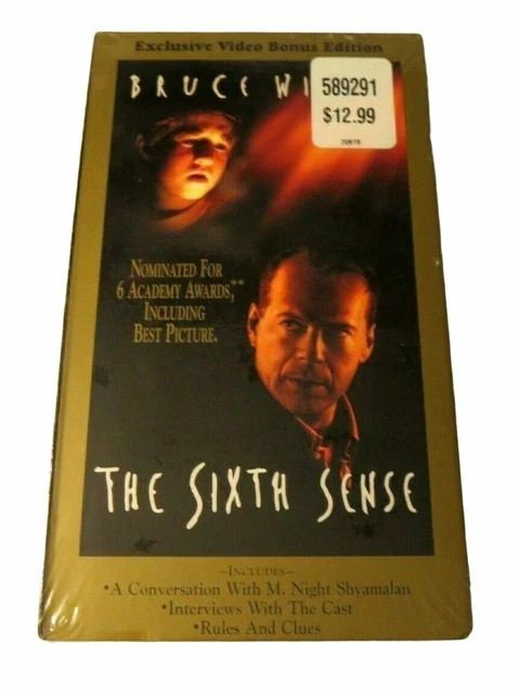 THE SIXTH SENSE VHS video tape FACTORY SEALED Buena Vista watermark ...