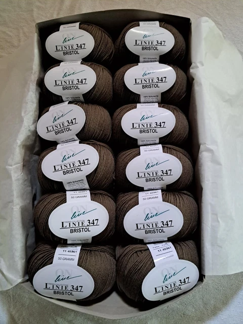 ONLINE WOLLE LINIE 347 Bristol (100% Merino extrafein), Fb.11,600g ...