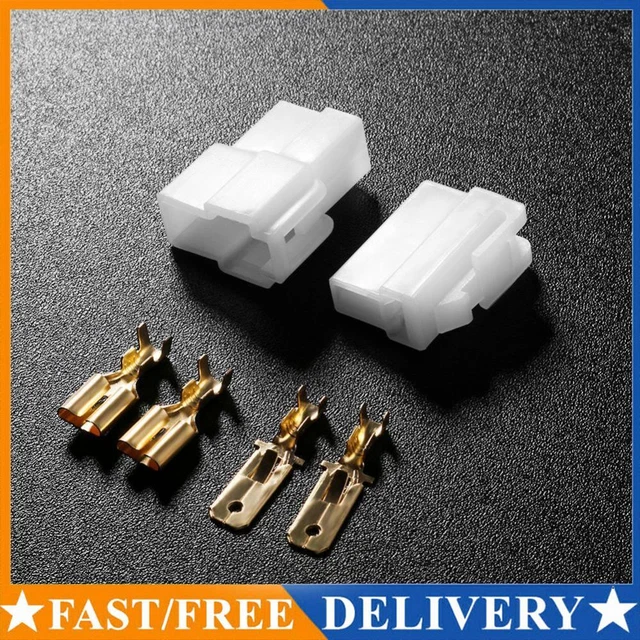 2 PIN DC Power Connector for VHF/UHF Power Connector Plug for Kenwood ...