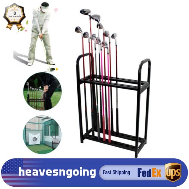 18 CLUBS GOLF Club Display Rack Golf Putter Storage Organizer Floor ...