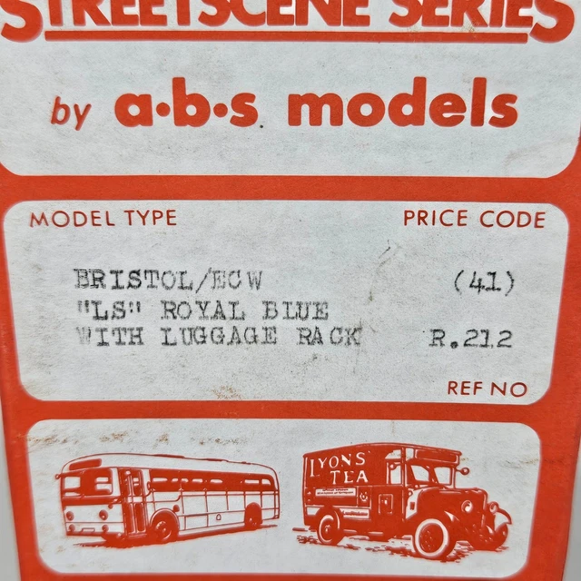 STREETSCENE SERIES PRISTOL/ECW LS Royal Blue With Luggage Rack R.212 ...