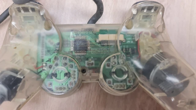 MANETTE OFFICIELLE PLAYSTATION 1 PS1 dualshock transparent SONY-scph ...