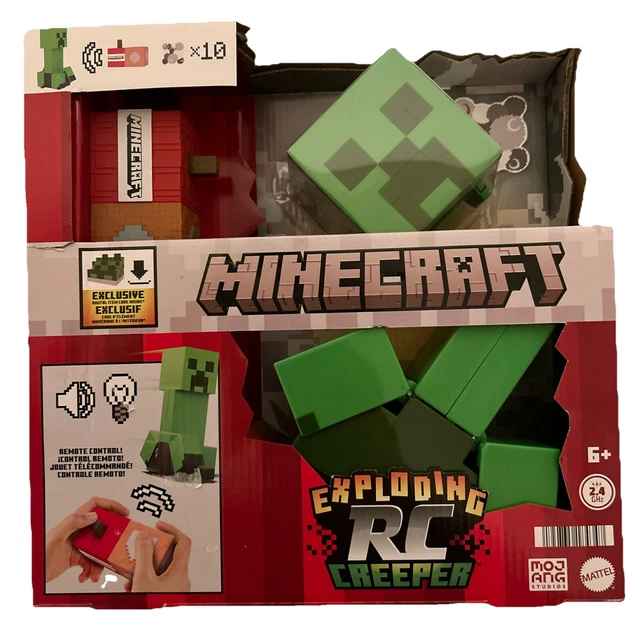 MATTEL MINECRAFT EXPLODING RC Creeper with Lights & Sounds - Brand New ...