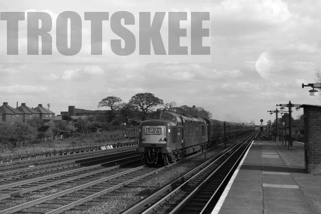 LARGER NEGATIVE BR British Railways Diesel Loco DP2 Blackpool 1963 ...