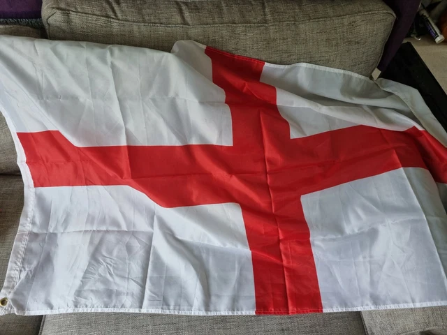 ENGLAND FLAG 5FT X 3FT St George Cross English Eyelets £5.70 - PicClick UK
