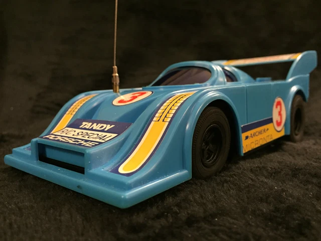 VINTAGE RADIO SHACK Tandy RC Racing Car Porsche Remote Control Formula ...