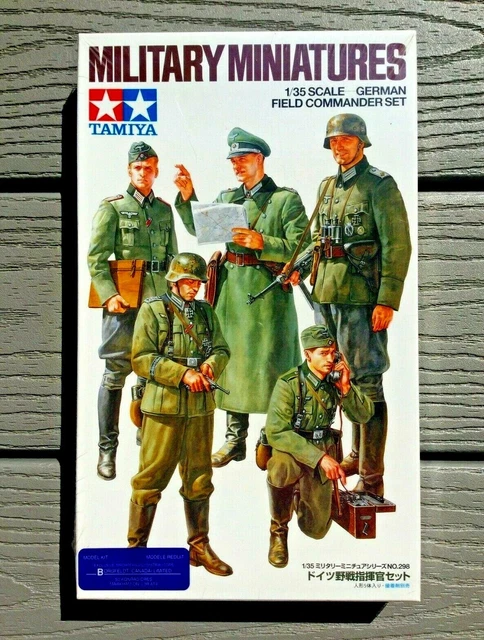 TAMIYA 1/35 WW Ii German Army Field Commander Set 5 Model Figures ...