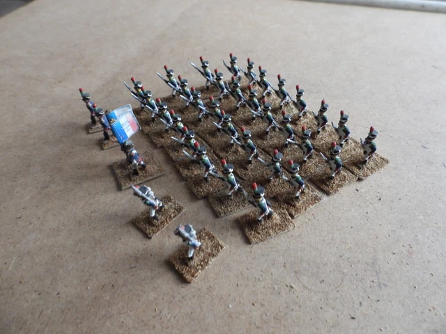 15MM MINIFIGS PAINTED metal wargaming figures Napoleonic French light ...