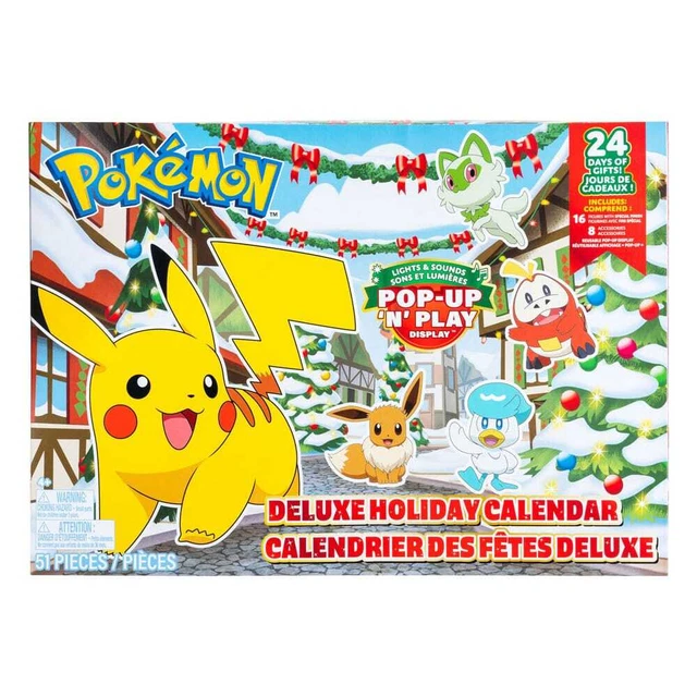 POKÉMON BATTLE FIGURES Deluxe Advent Calendar Holiday 2024 *Version EN ...