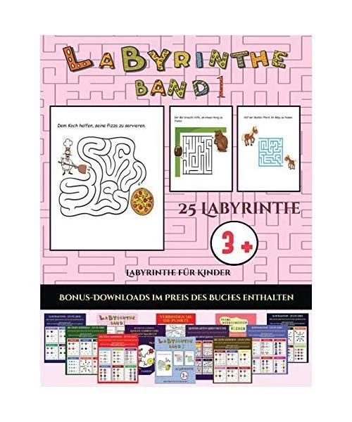 LABYRINTHE FÜR KINDER (Labyrinthe - Band 1): 25 vollfarbig bedruckbare ...