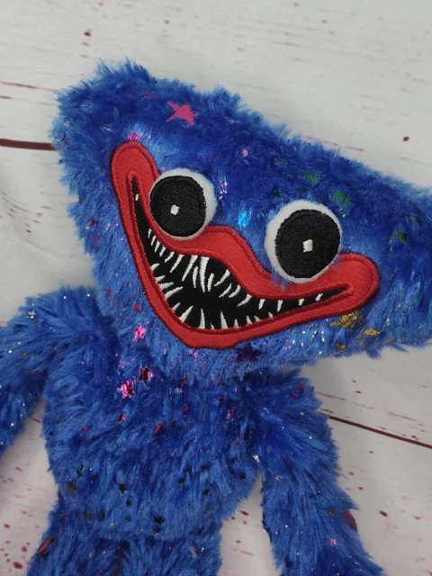 POPPY PLAYTIME HUGGY Wuggy Blue With Sparkle specks 16" Plush Soft Toy ...