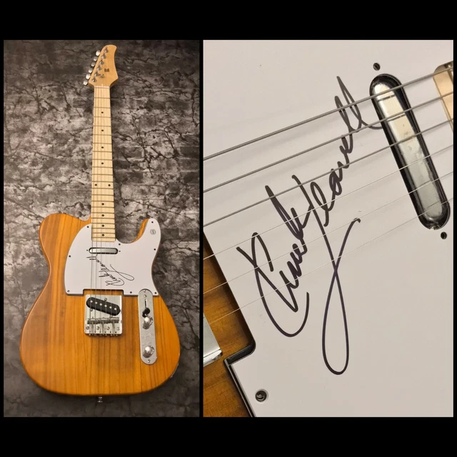 GFA HONKY TONK Woman Star CHUCK LEAVELL Signed Electric Tele Guitar COA ...