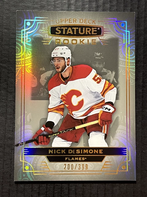 2022-23 UPPER DECK Stature Nick DeSimone Calgary Flames RC/399 (#124 ...